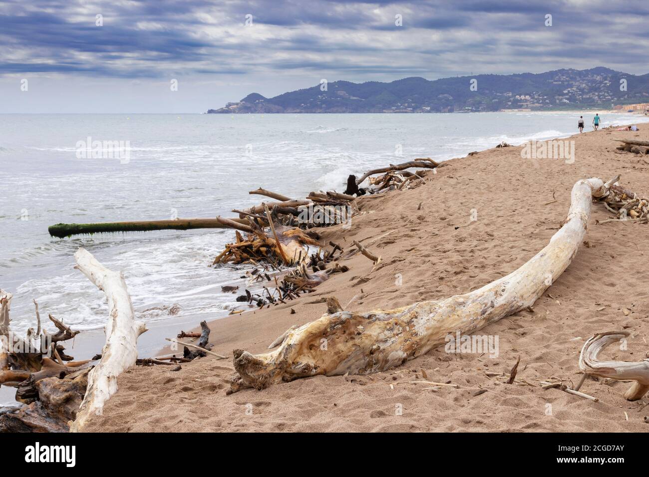 view of a beach in spain Stock Photo - Alamy