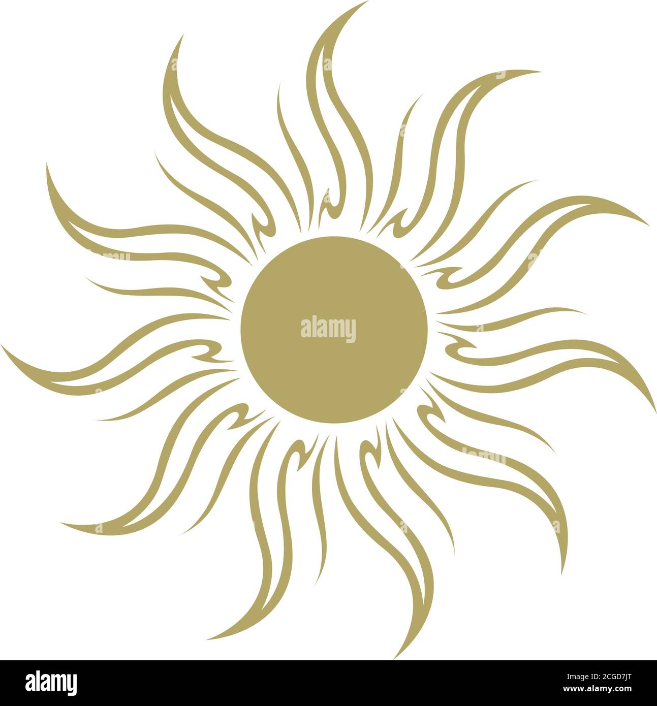Gold Sun, vector Stock Vector Image & Art - Alamy