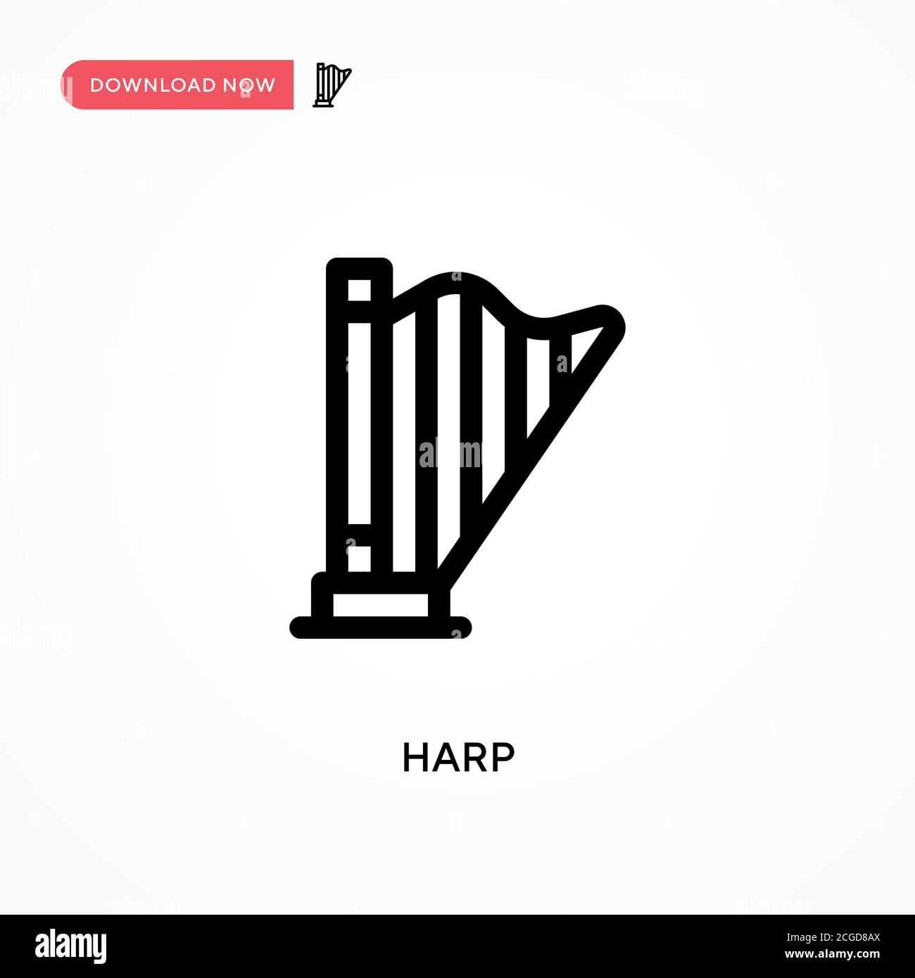 Female harp player Stock Vector Images - Alamy