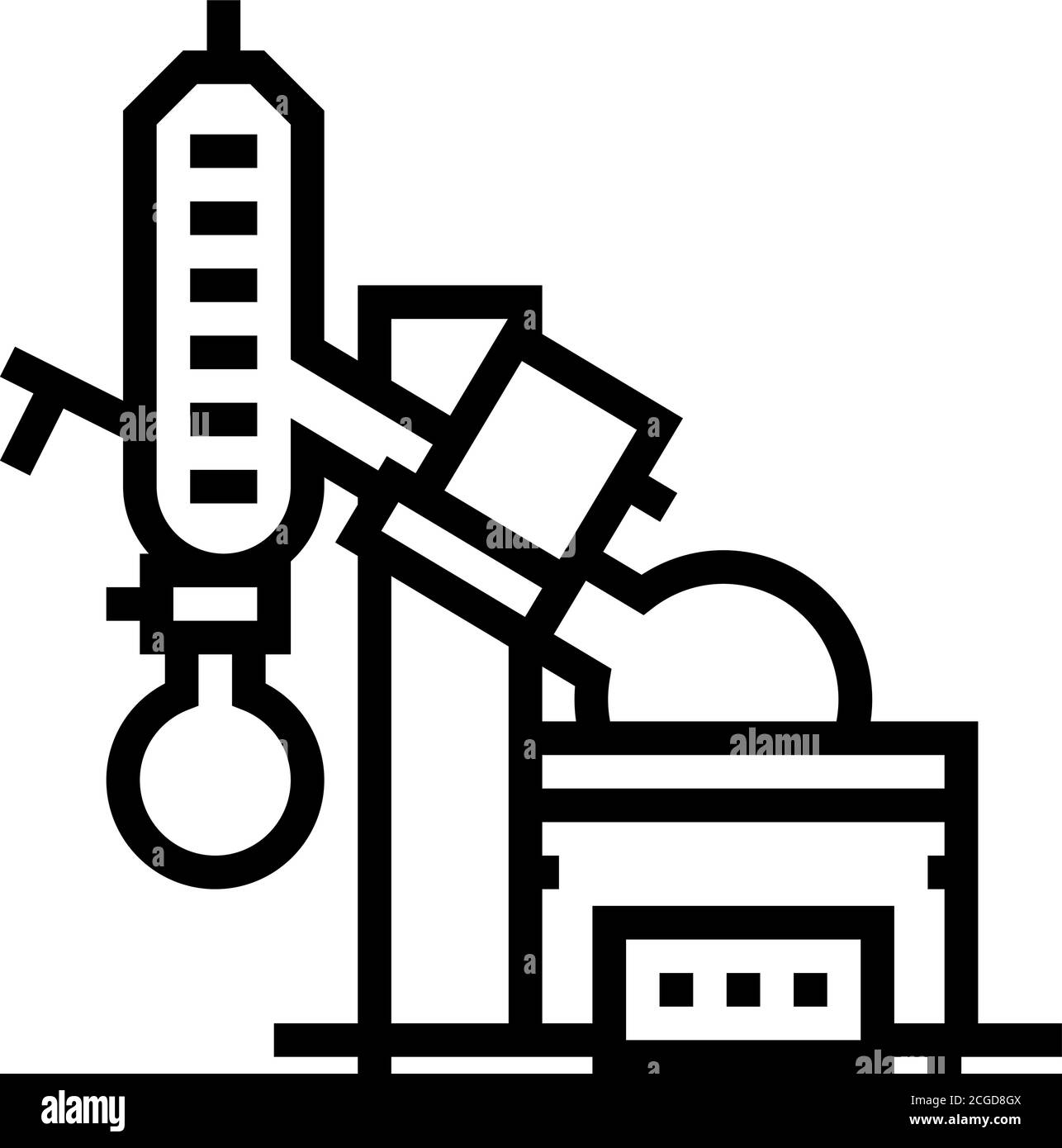 vacuum evaporator line icon vector isolated illustration Stock Vector Image & Art - Alamy
