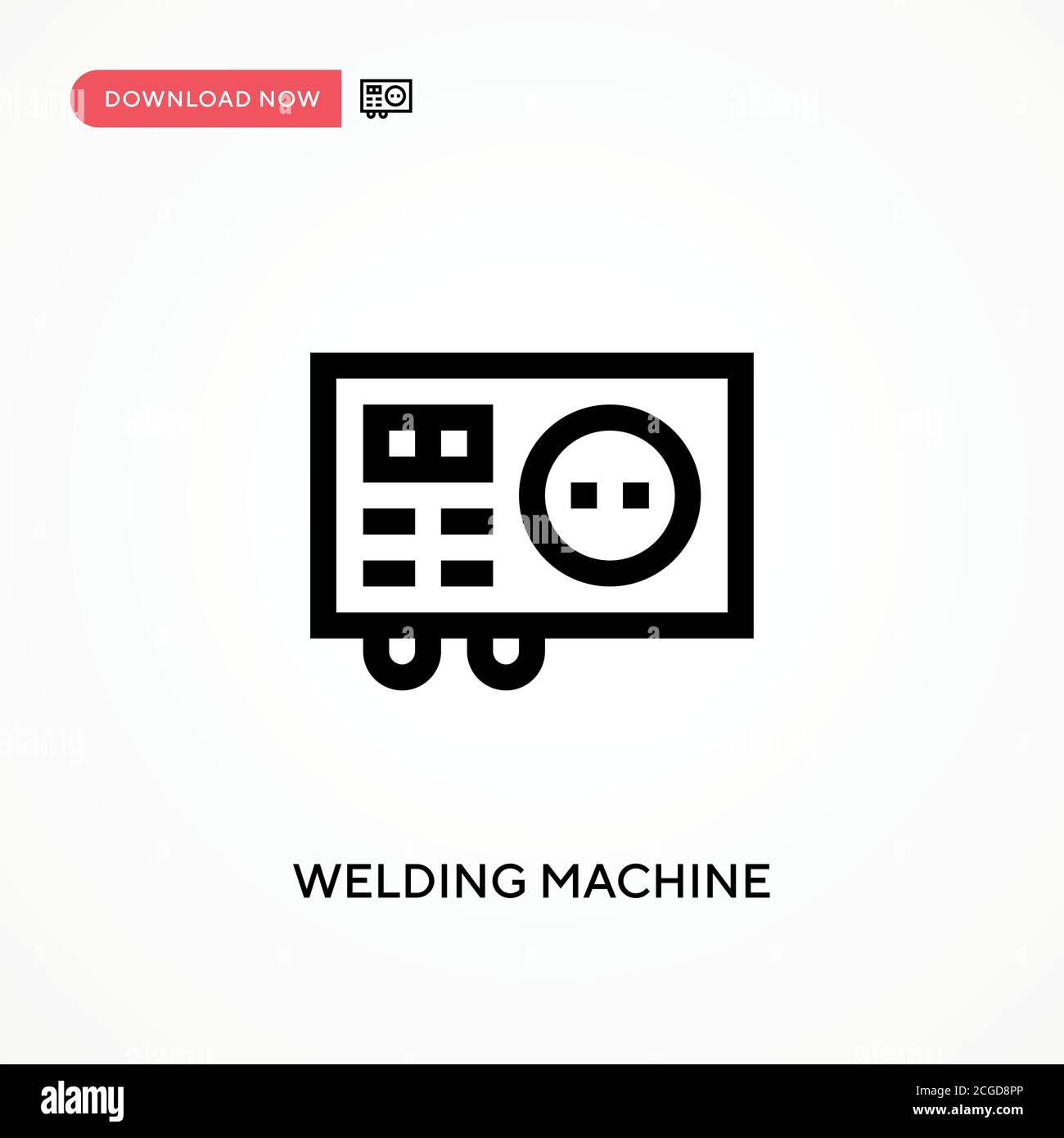 Welding machine Simple vector icon. Modern, simple flat vector ...