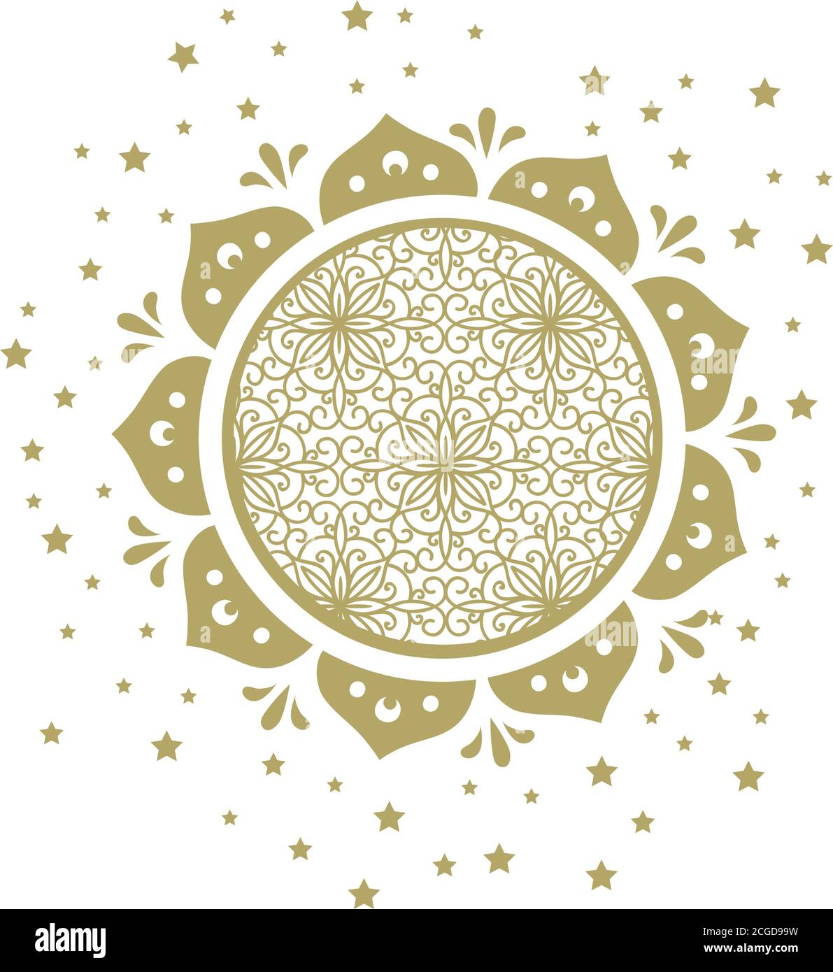Gold Sun, vector Stock Vector Image & Art - Alamy