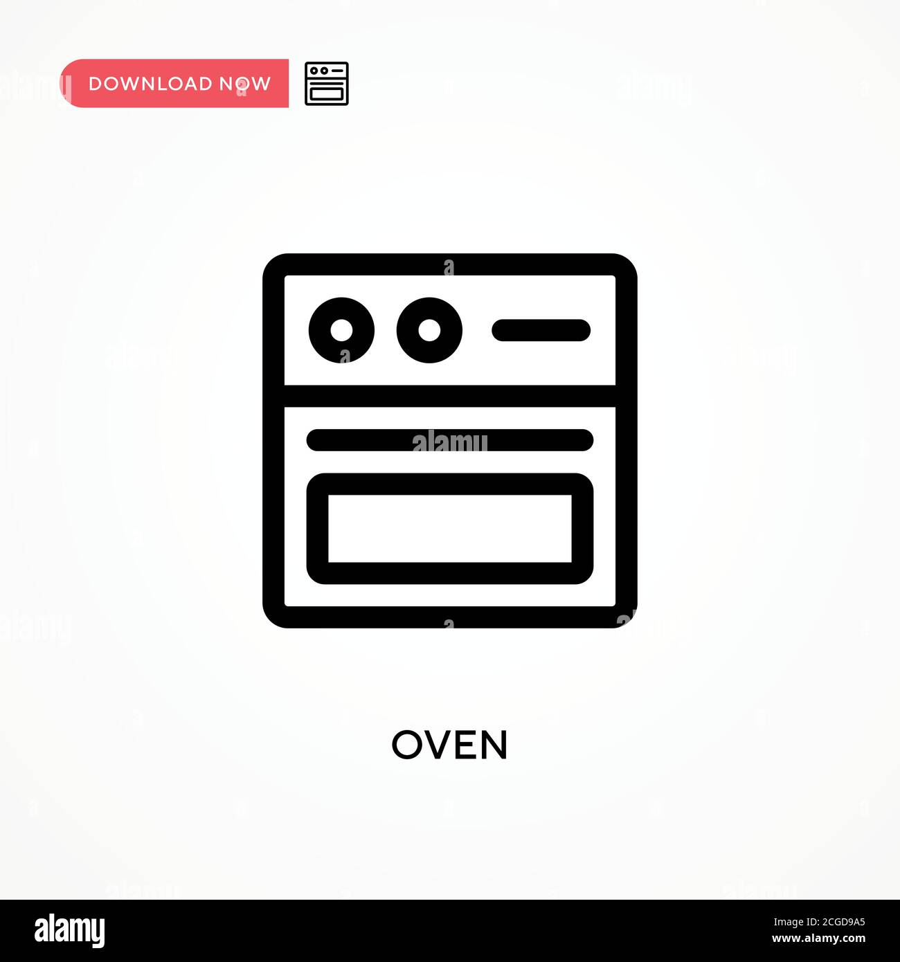 Oven Simple vector icon. Modern, simple flat vector illustration for ...
