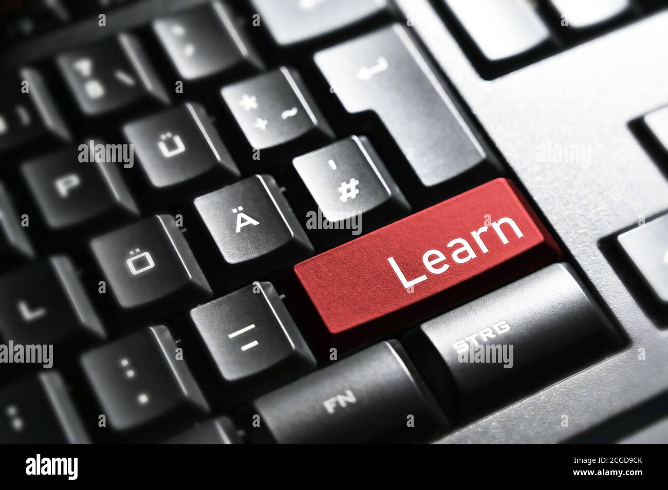 Learn , Keyboard button Stock Photo - Alamy