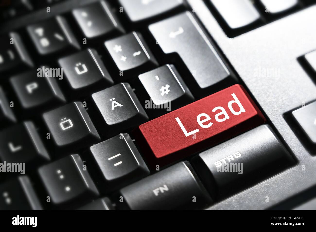 Lead , Keyboard button Stock Photo - Alamy