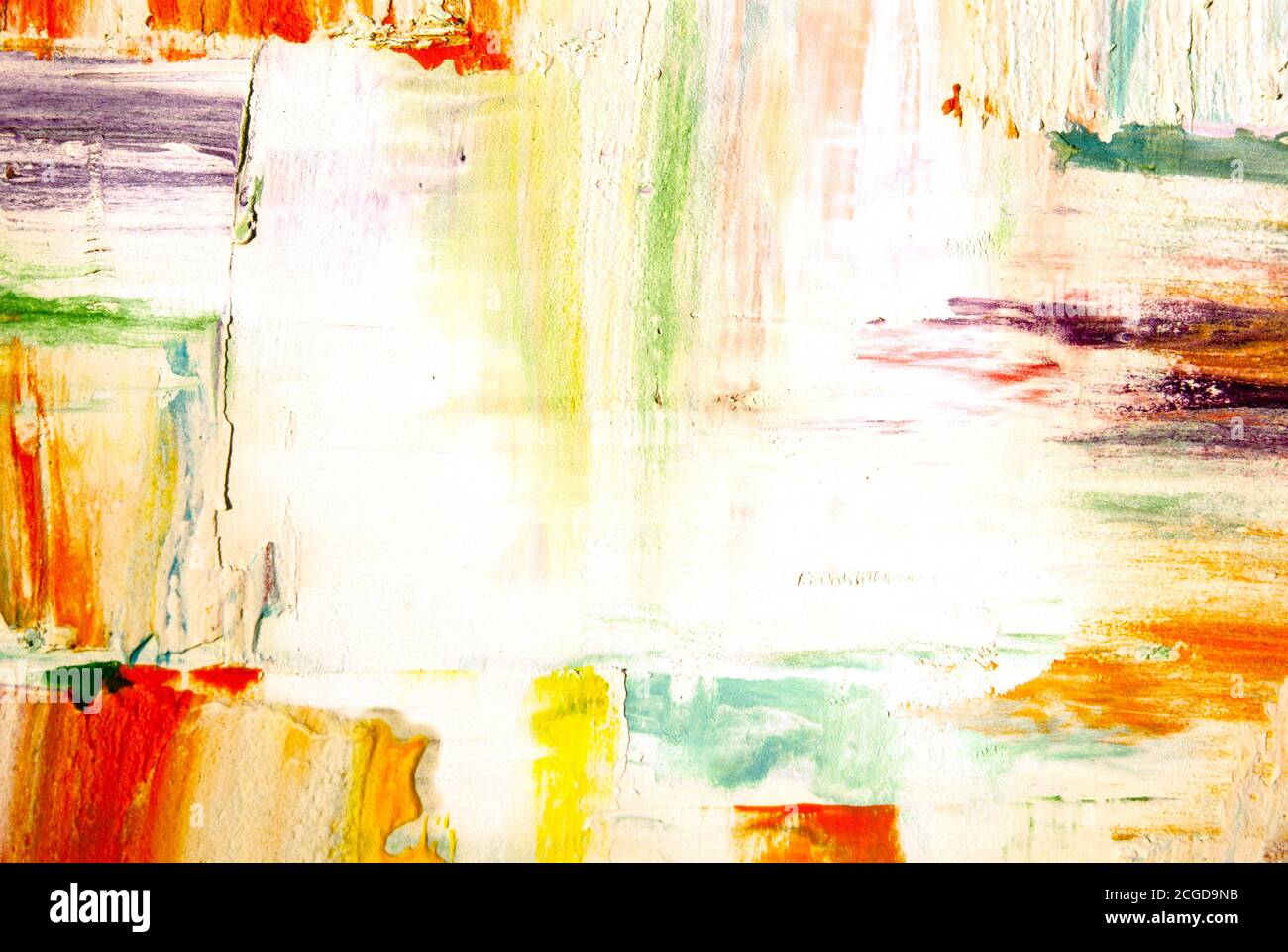 colorful smears of paint on canvas Stock Photo - Alamy