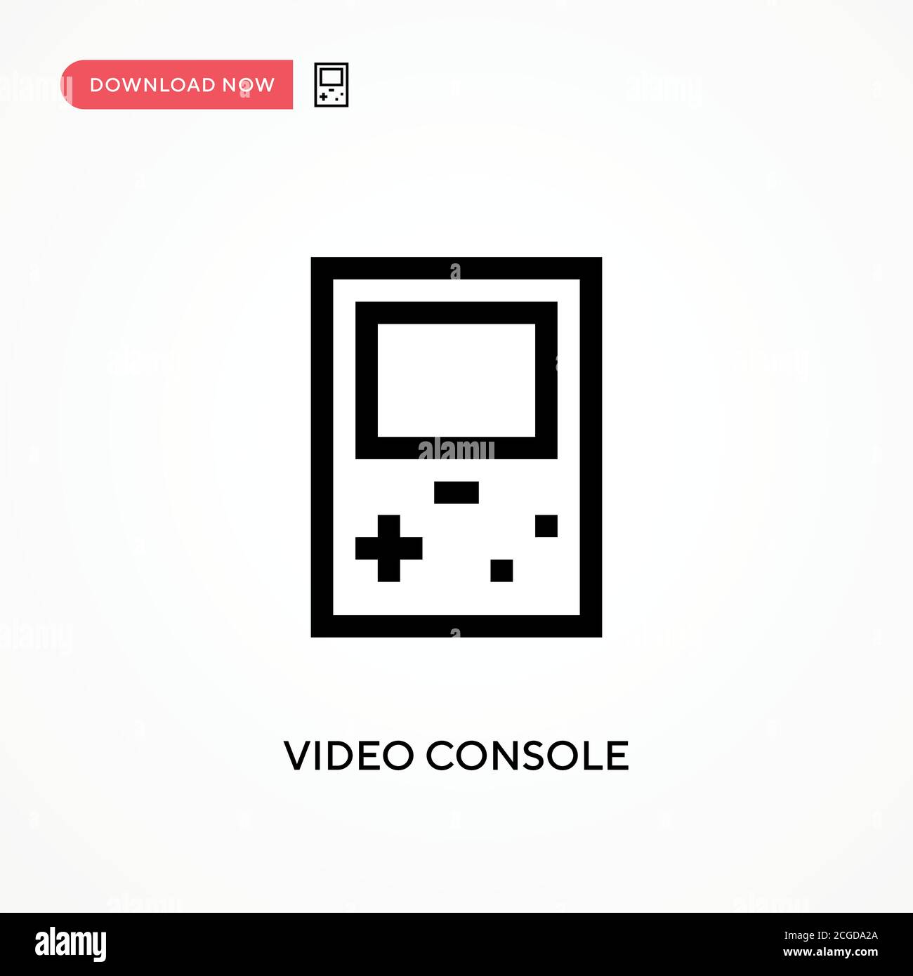 Video console Simple vector icon. Modern, simple flat vector ...