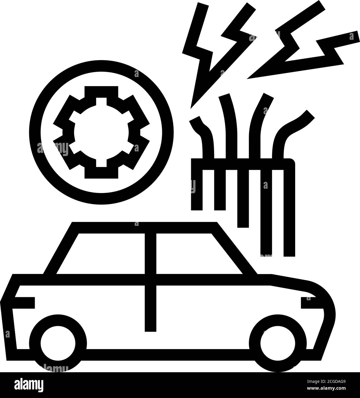electrical equipment repair line icon vector isolated illustration ...