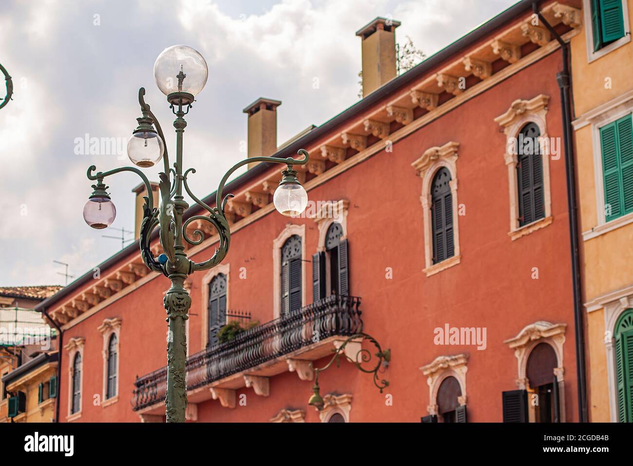 Architectural detail of historic buildings in Verona 2 Stock Photo - Alamy