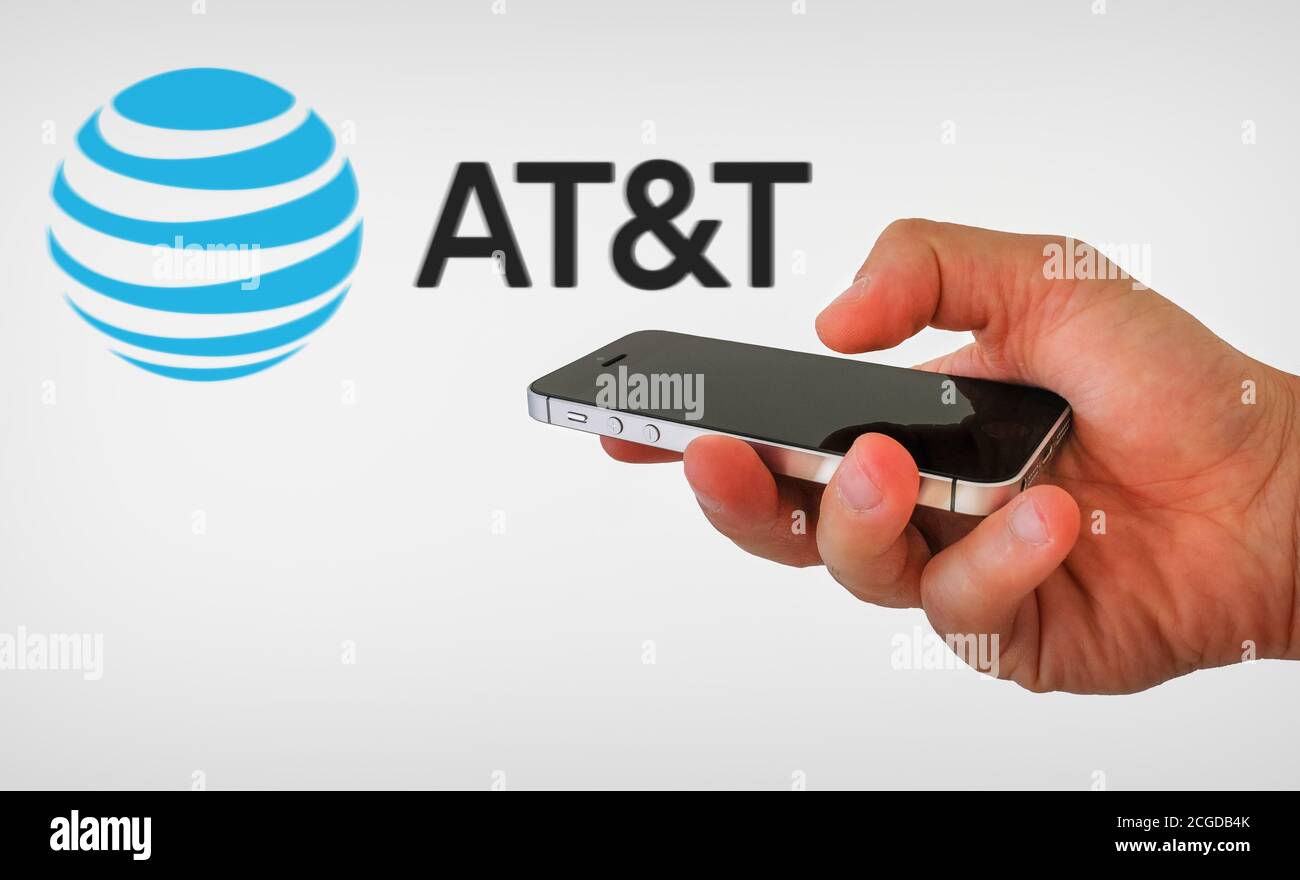 AT and T logo Stock Photo - Alamy