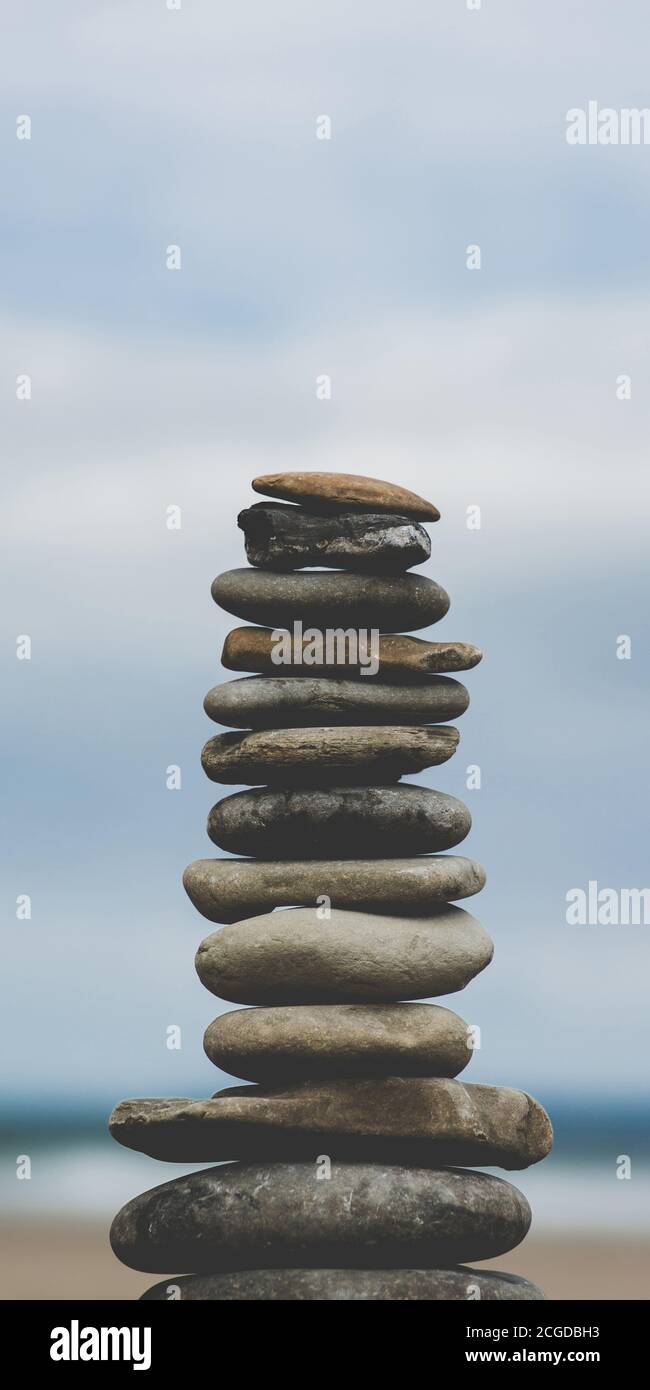 Unique and Calming Pebble Art Stock Photo - Alamy