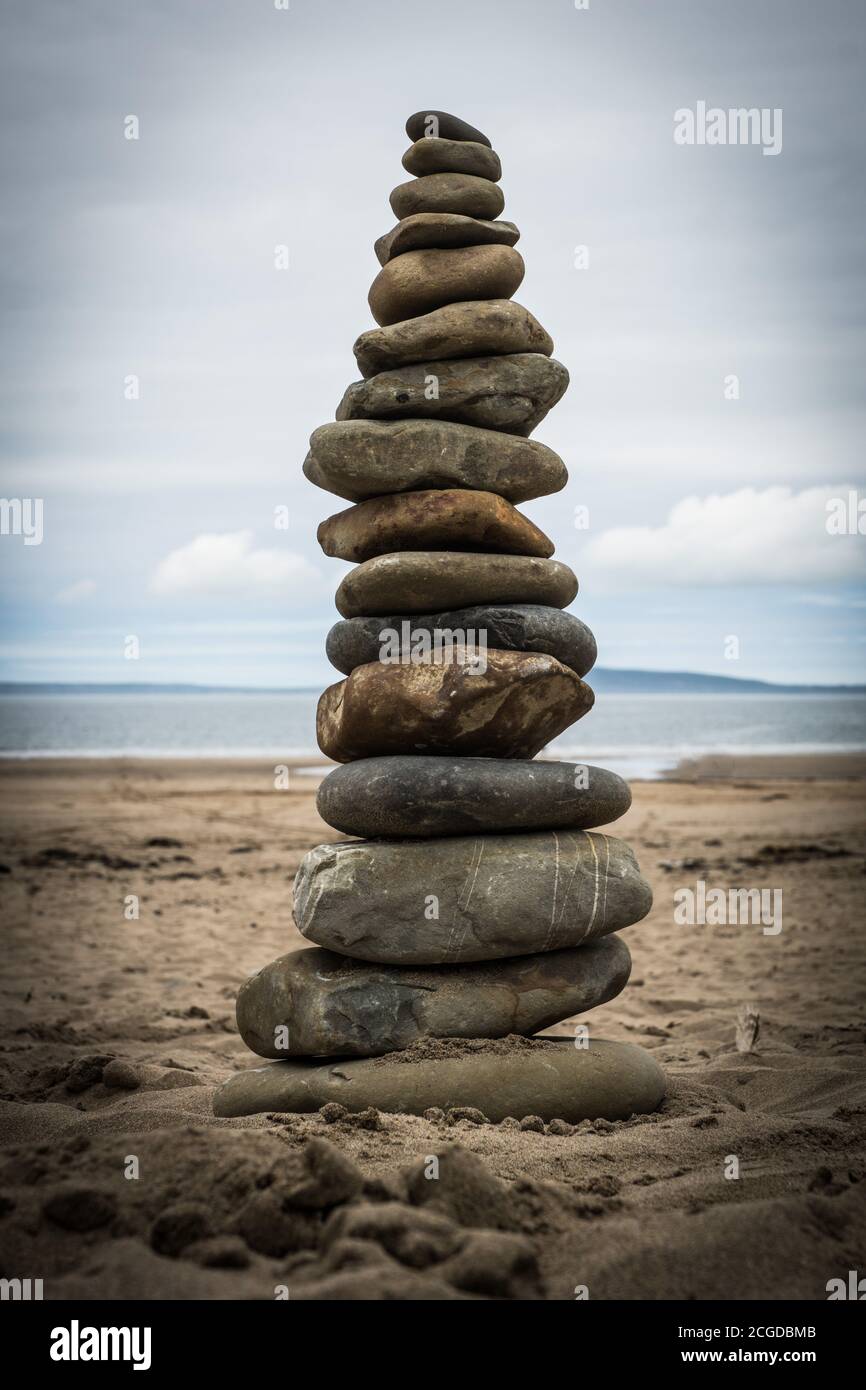 Unique and Calming Pebble Art Stock Photo - Alamy