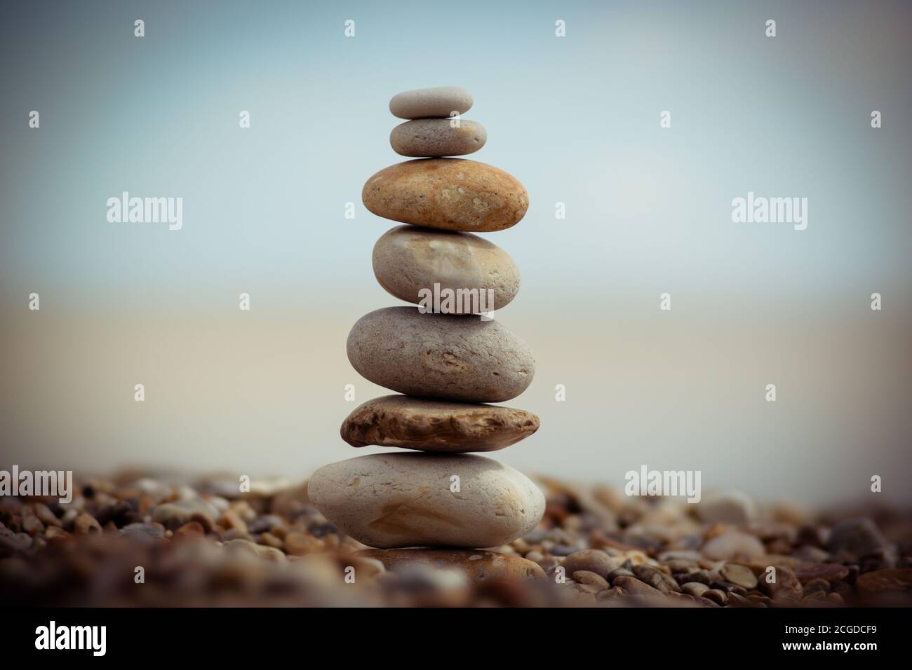 Unique and Calming Pebble Art Stock Photo - Alamy