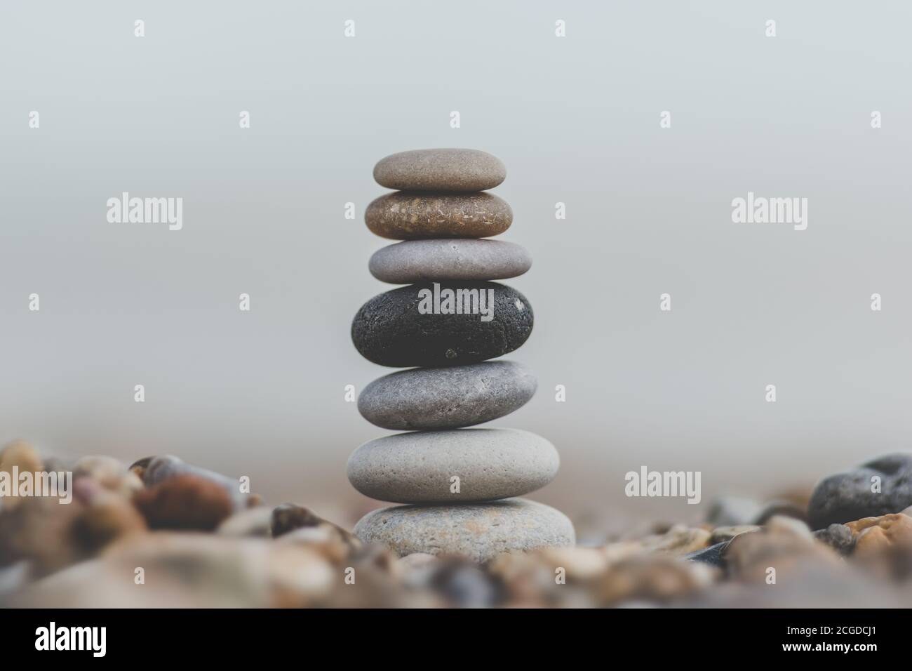 Unique and Calming Pebble Art Stock Photo - Alamy
