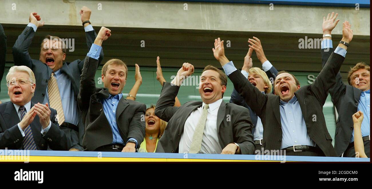 CHELSEA OWNER ROMAN ABRAMOVICH CELEBRATES WITH HIS FRIENDS AS CHELSEA ...