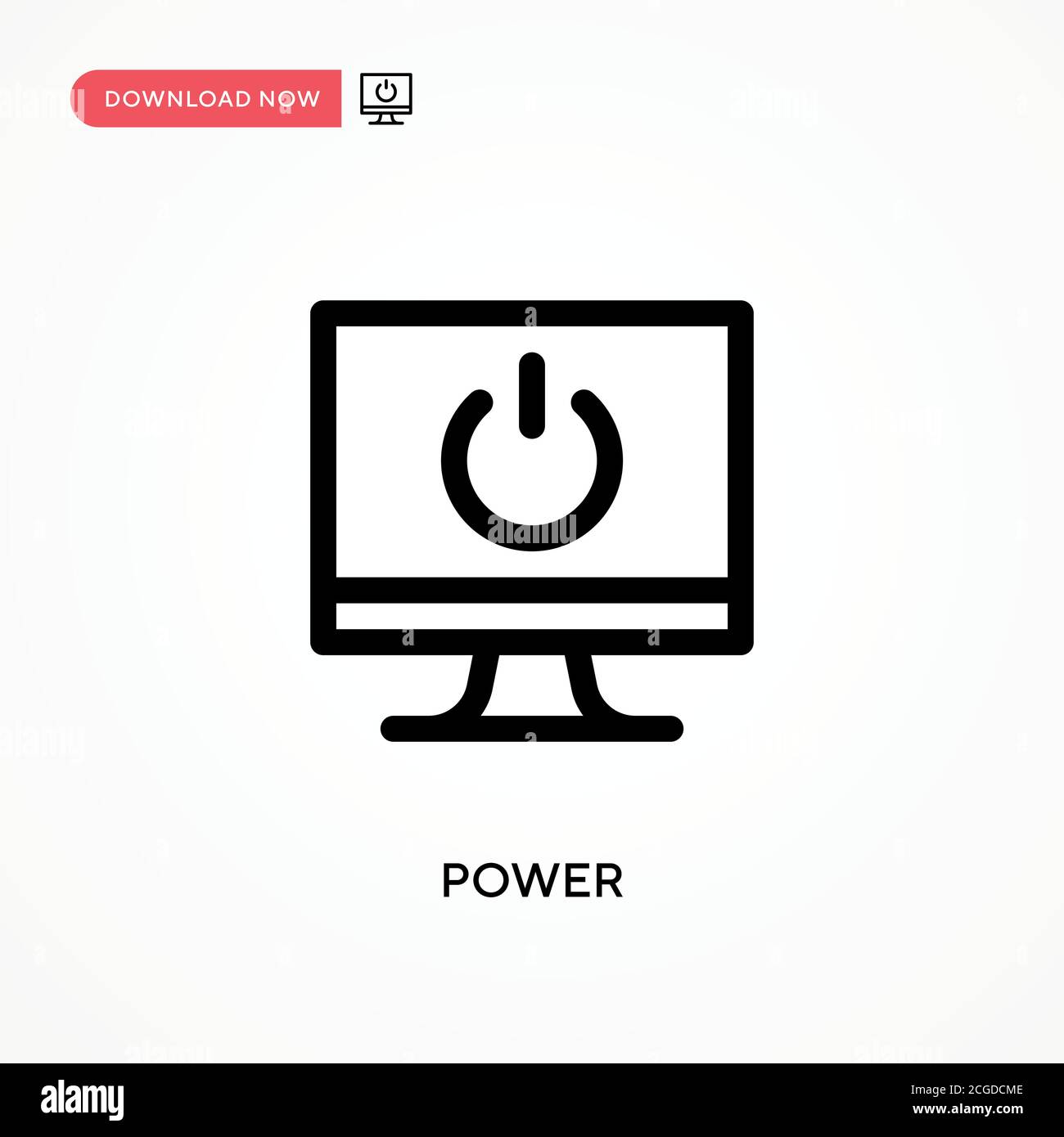 Power Simple vector icon. Modern, simple flat vector illustration for ...