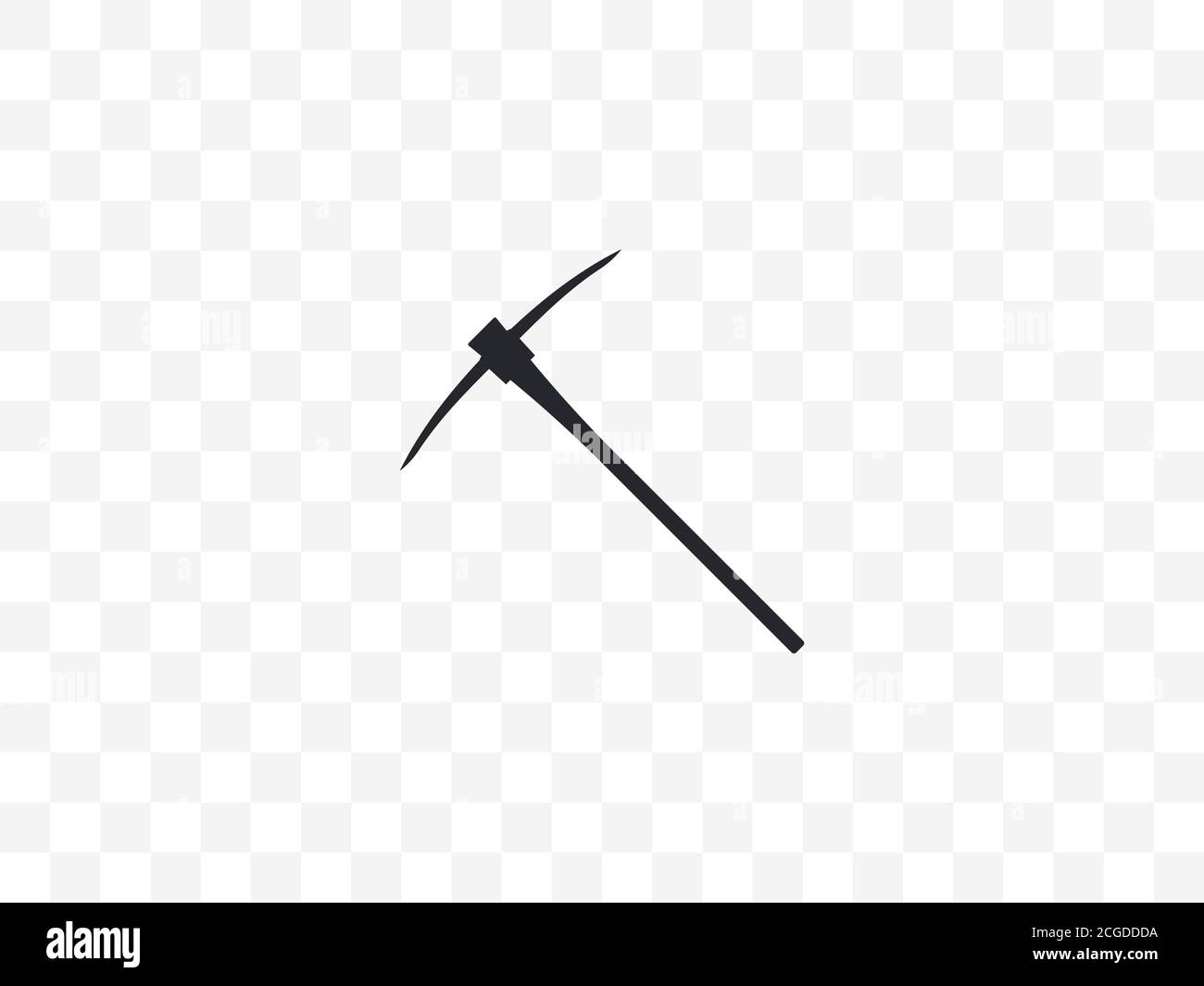 Pickaxe, tool, equipment icon. Vector illustration, flat design Stock ...