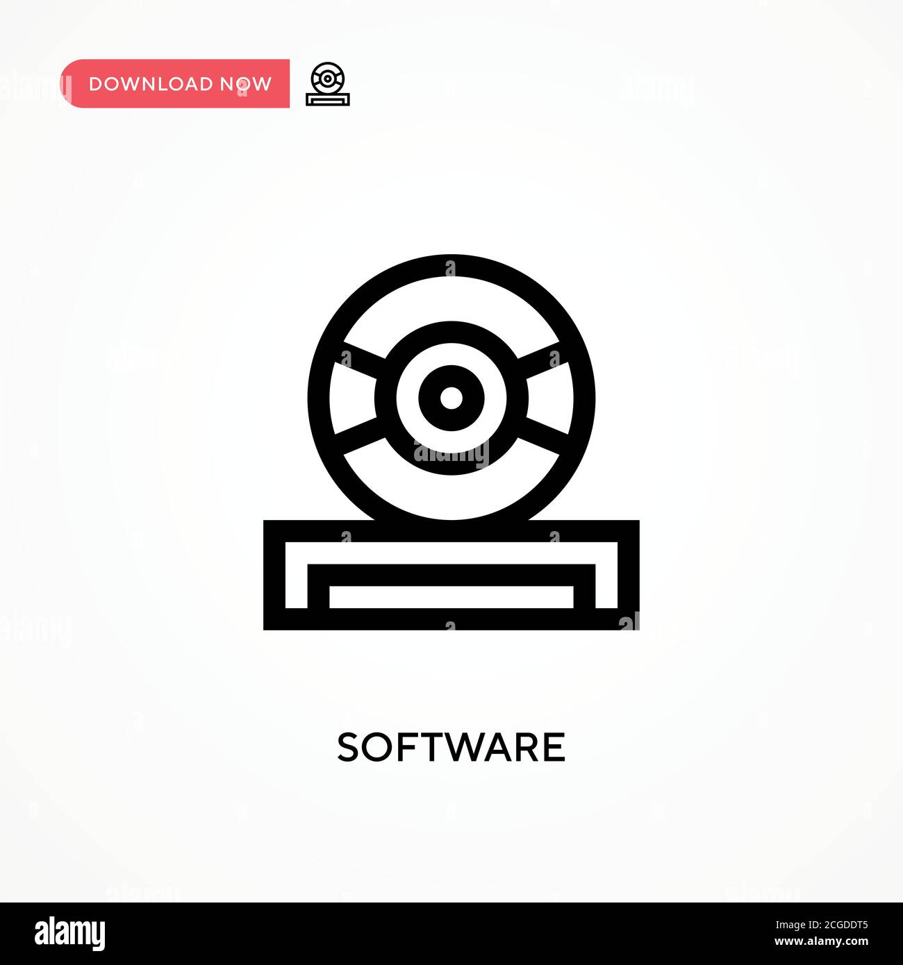 Software Simple vector icon. Modern, simple flat vector illustration ...