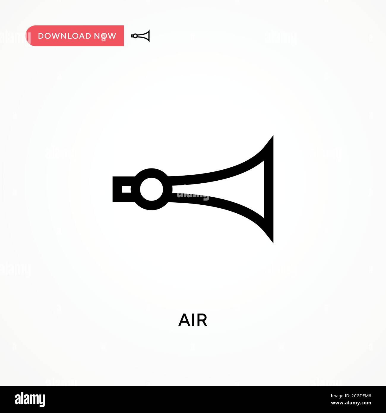 Air Simple vector icon. Modern, simple flat vector illustration for web ...
