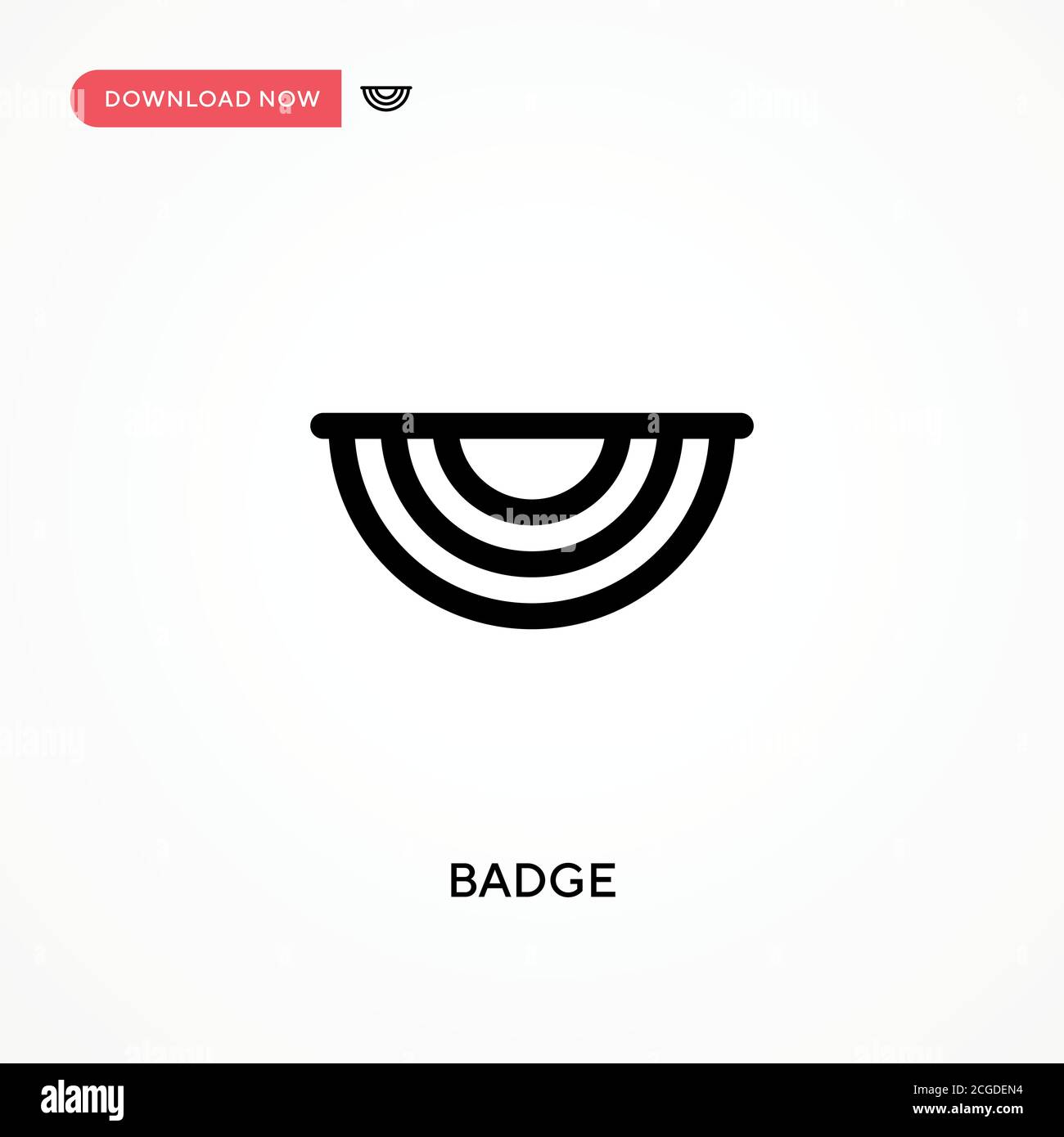 Badge Simple vector icon. Modern, simple flat vector illustration for ...