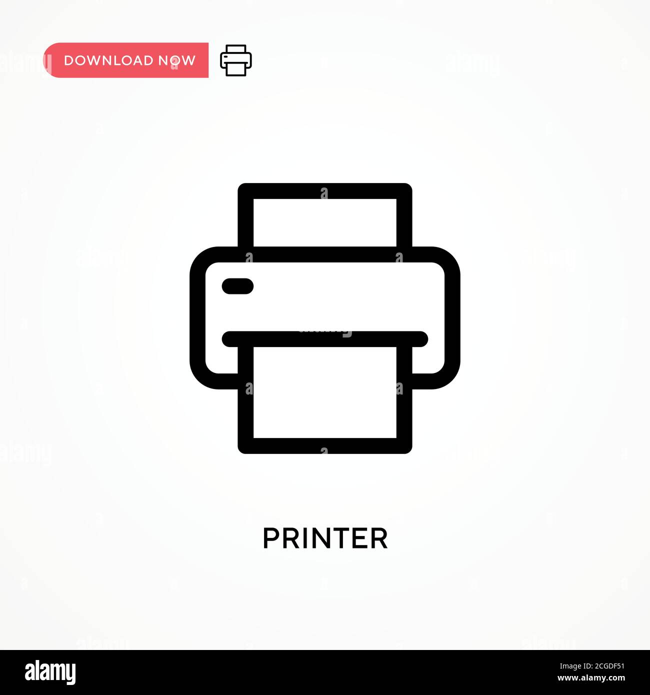 Printer Simple vector icon. Modern, simple flat vector illustration for ...