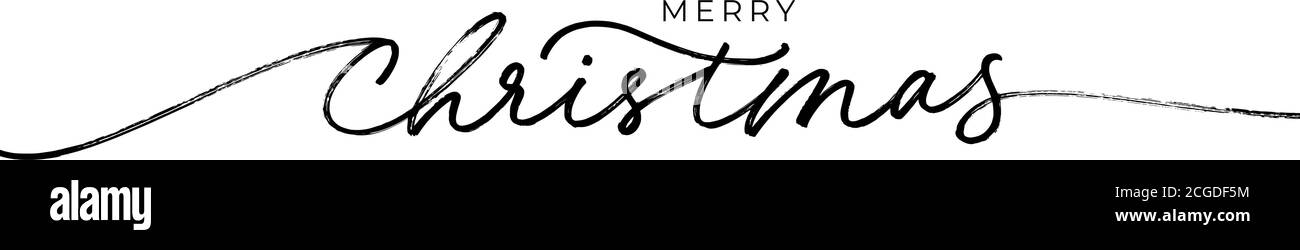 Merry christmas lettering vintage Black and White Stock Photos & Images ...