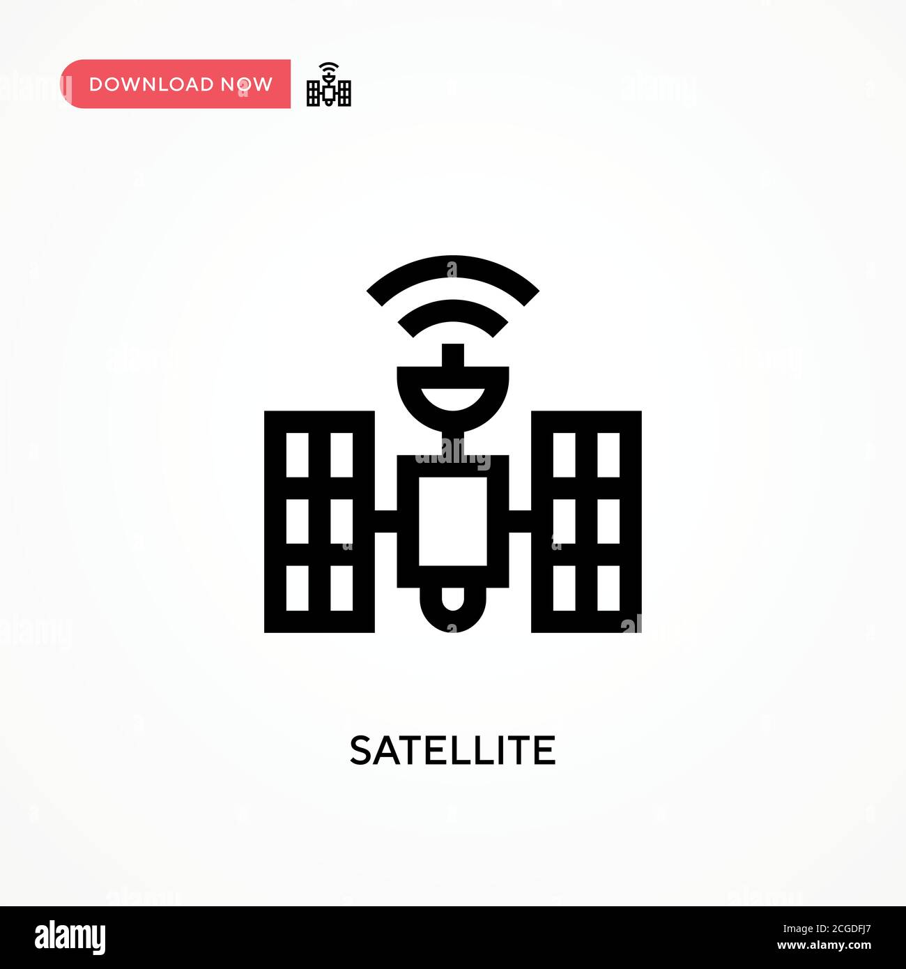 Satellite Simple vector icon. Modern, simple flat vector illustration ...