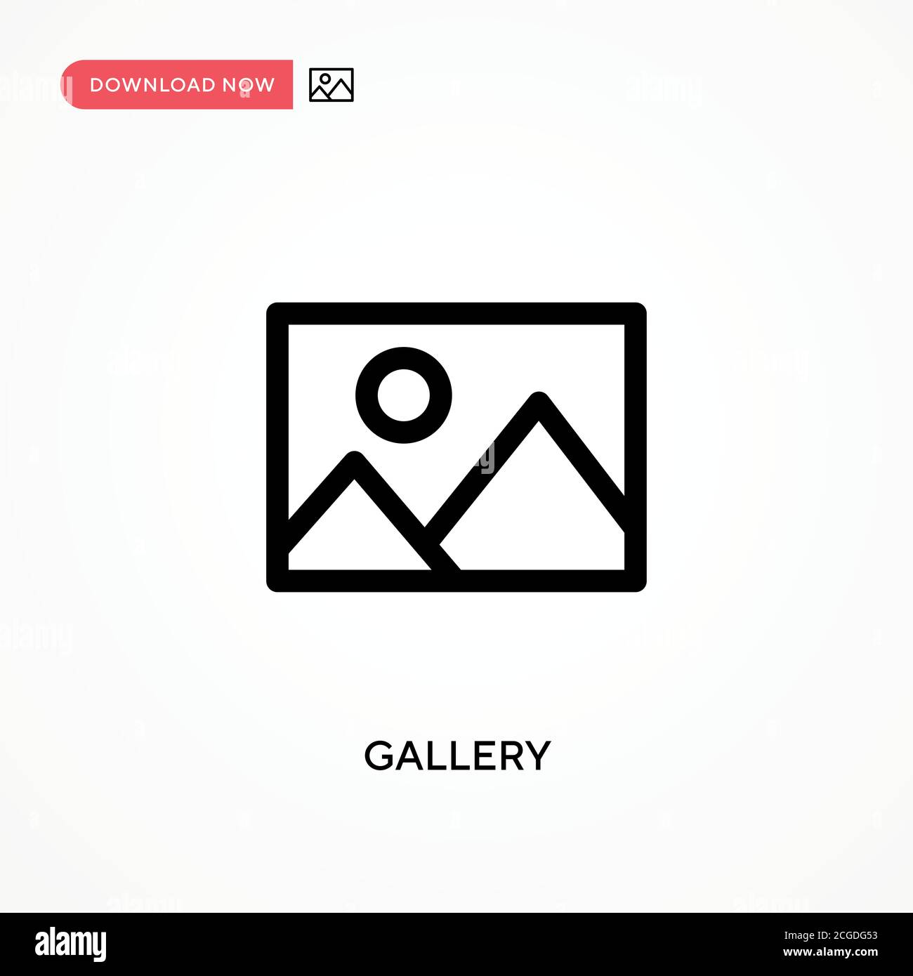 Gallery Simple vector icon. Modern, simple flat vector illustration for ...