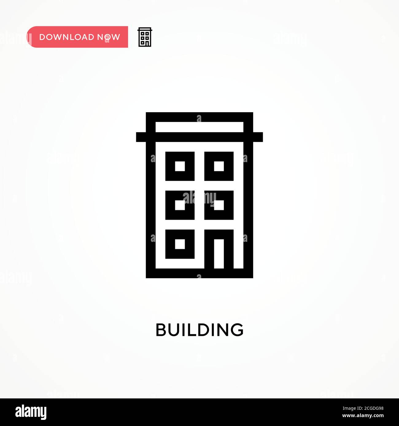 Building Simple vector icon. Modern, simple flat vector illustration ...