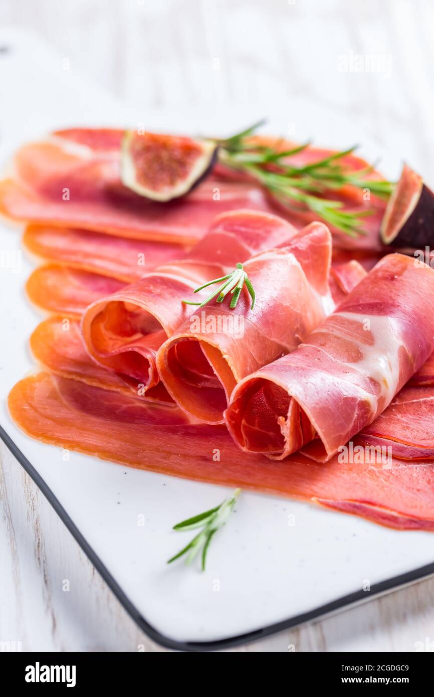 Serrano ham board hi-res stock photography and images - Alamy