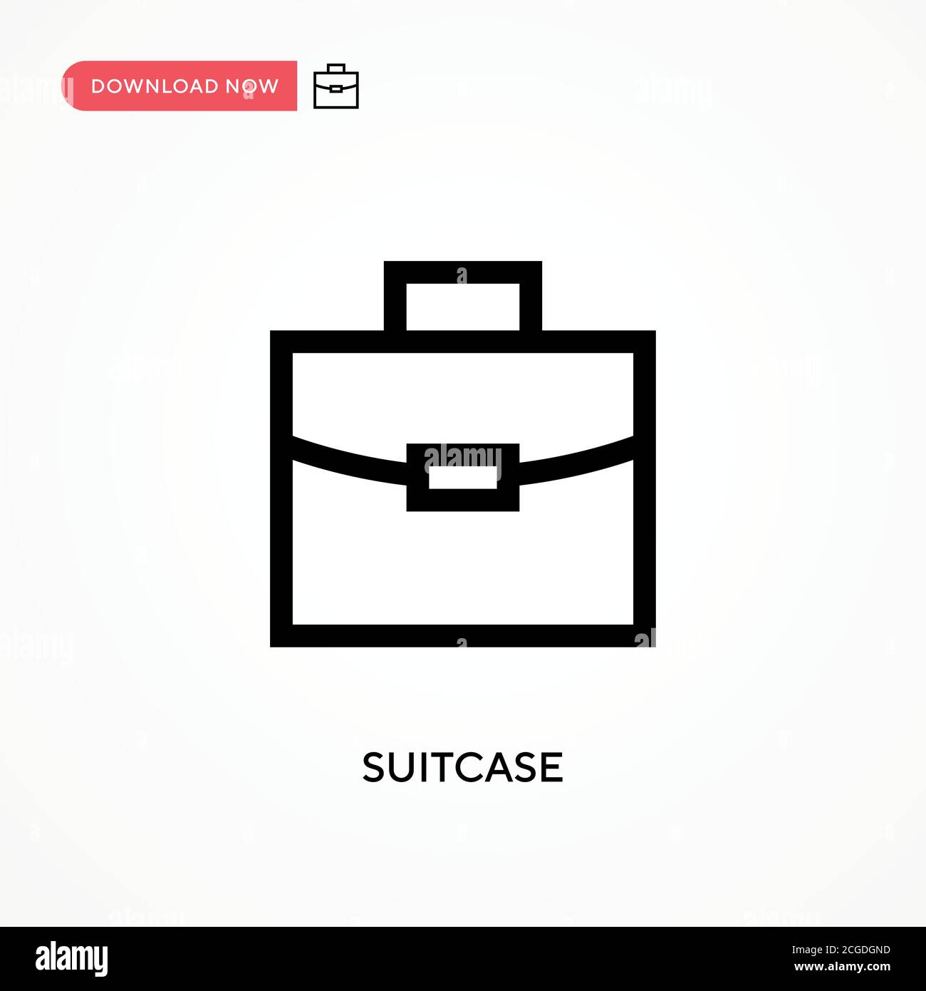 Suitcase Simple vector icon. Modern, simple flat vector illustration for web site or mobile app ...