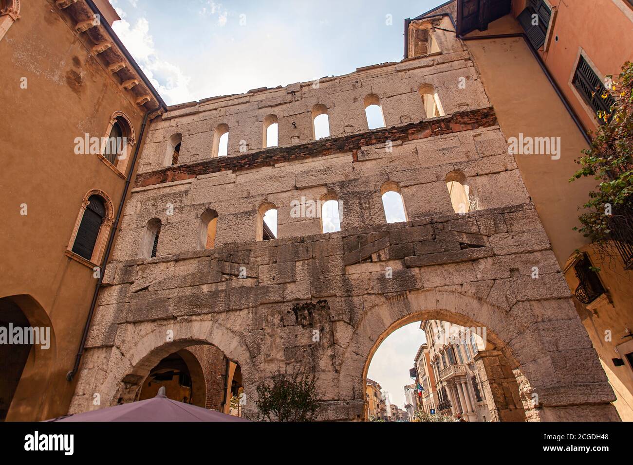 Porta verona town wall hi-res stock photography and images - Alamy