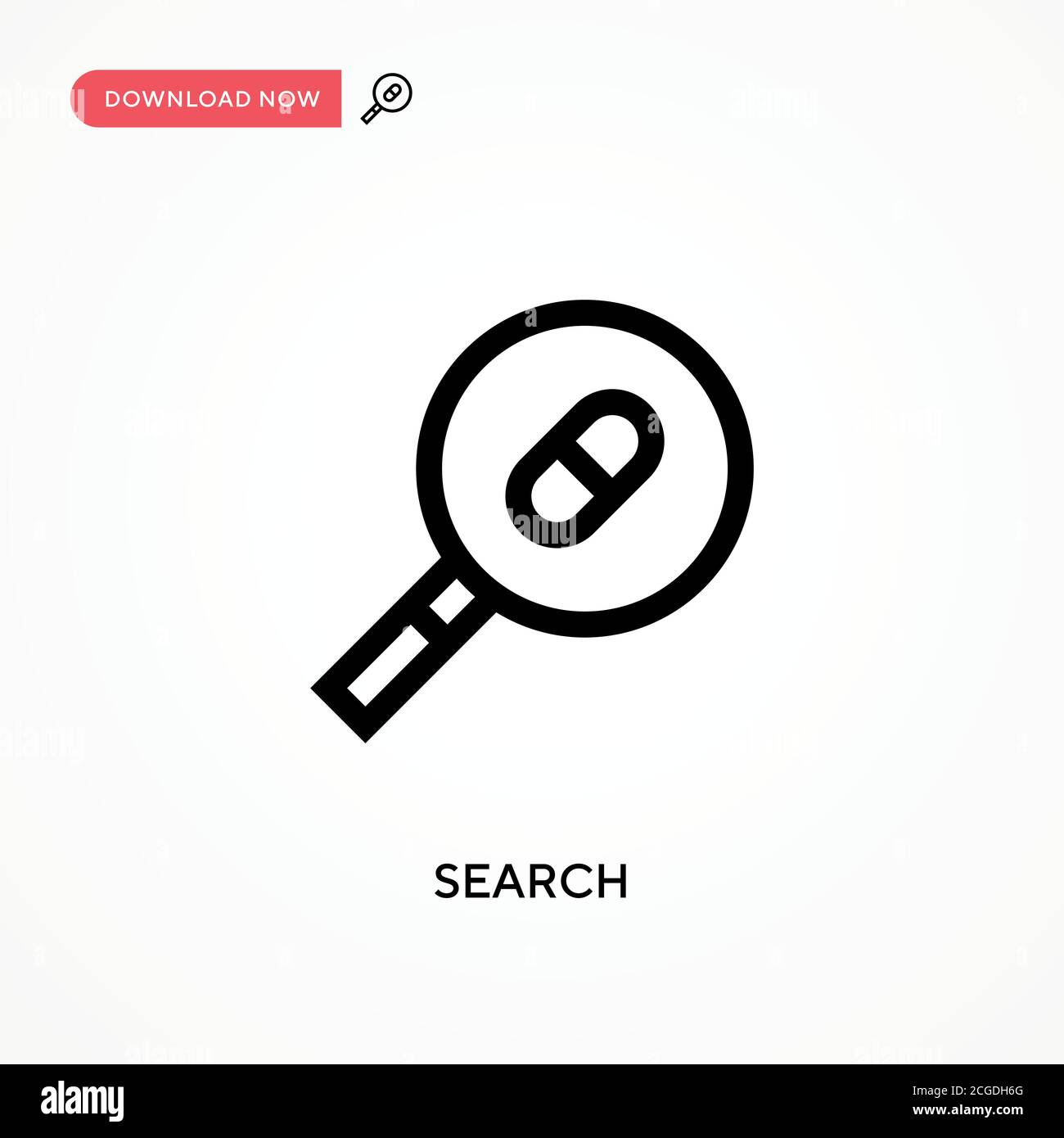 Search Simple vector icon. Modern, simple flat vector illustration for ...