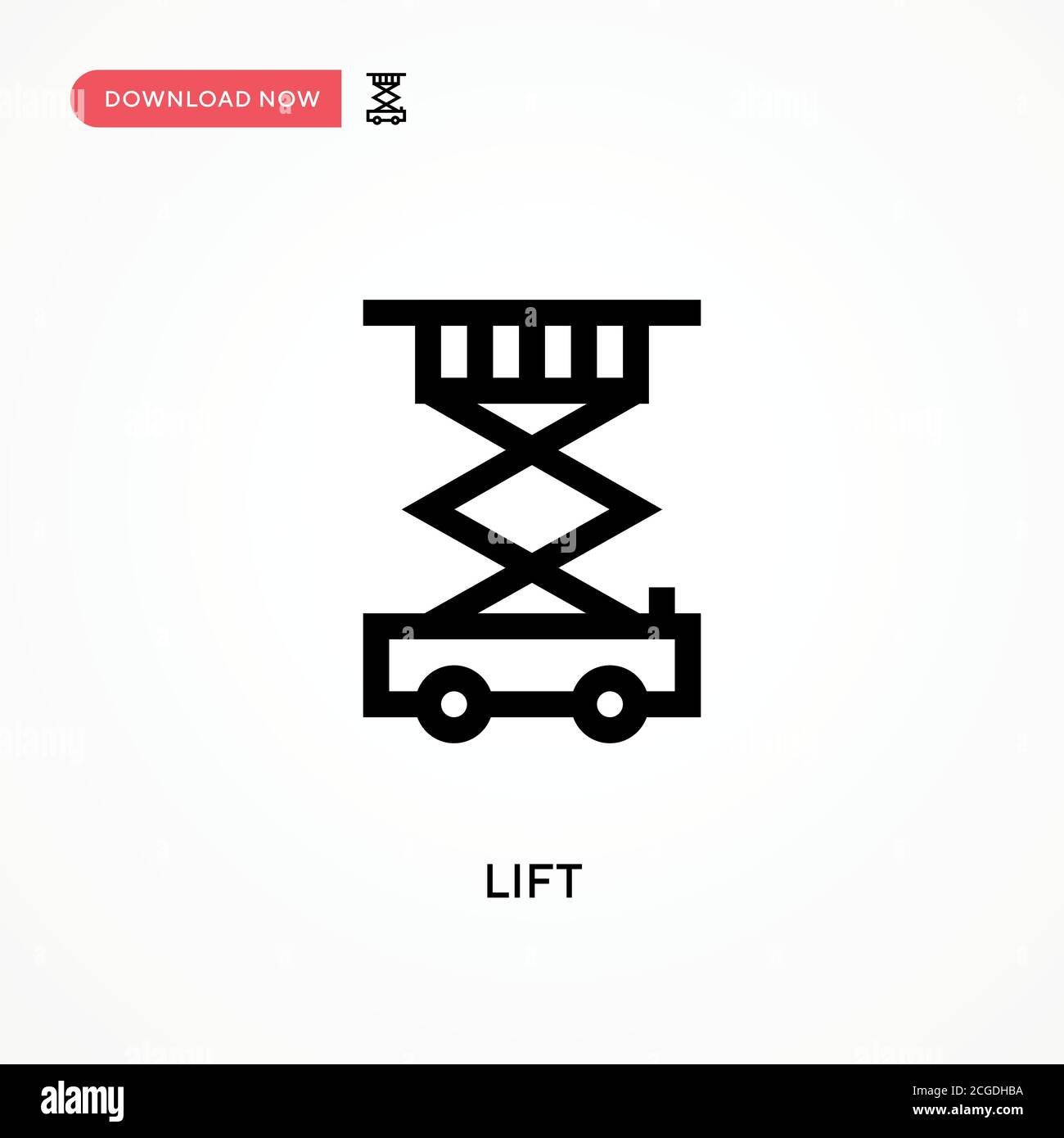 Lift Simple vector icon. Modern, simple flat vector illustration for ...