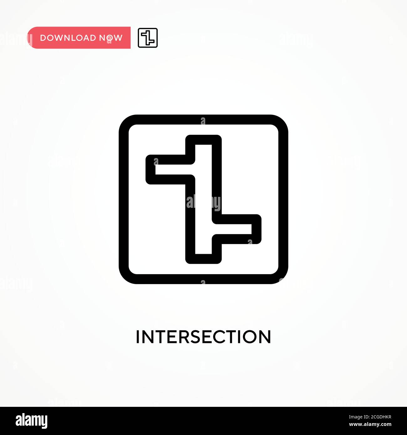 Traffic intersection aerial Cut Out Stock Images & Pictures - Alamy