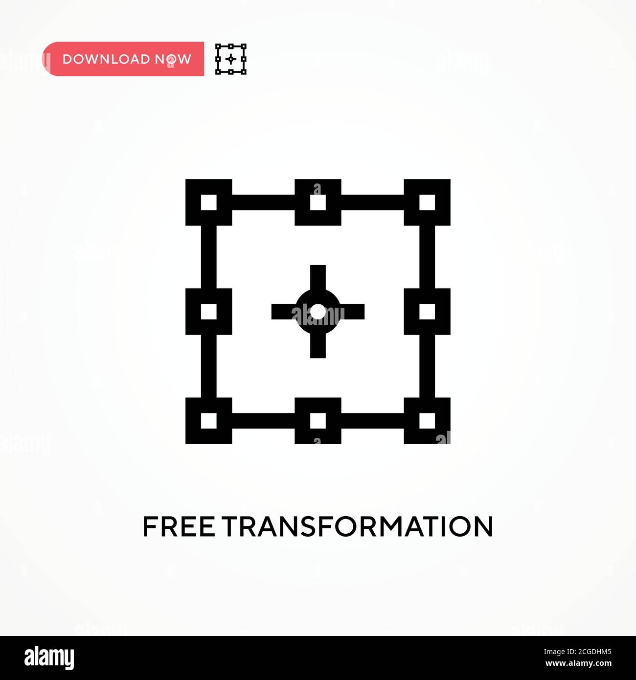 Free transformation Simple vector icon. Modern, simple flat vector ...