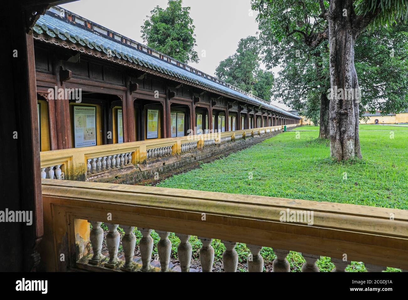 The Long Corridor at the Imperial City, a walled enclosure within the ...