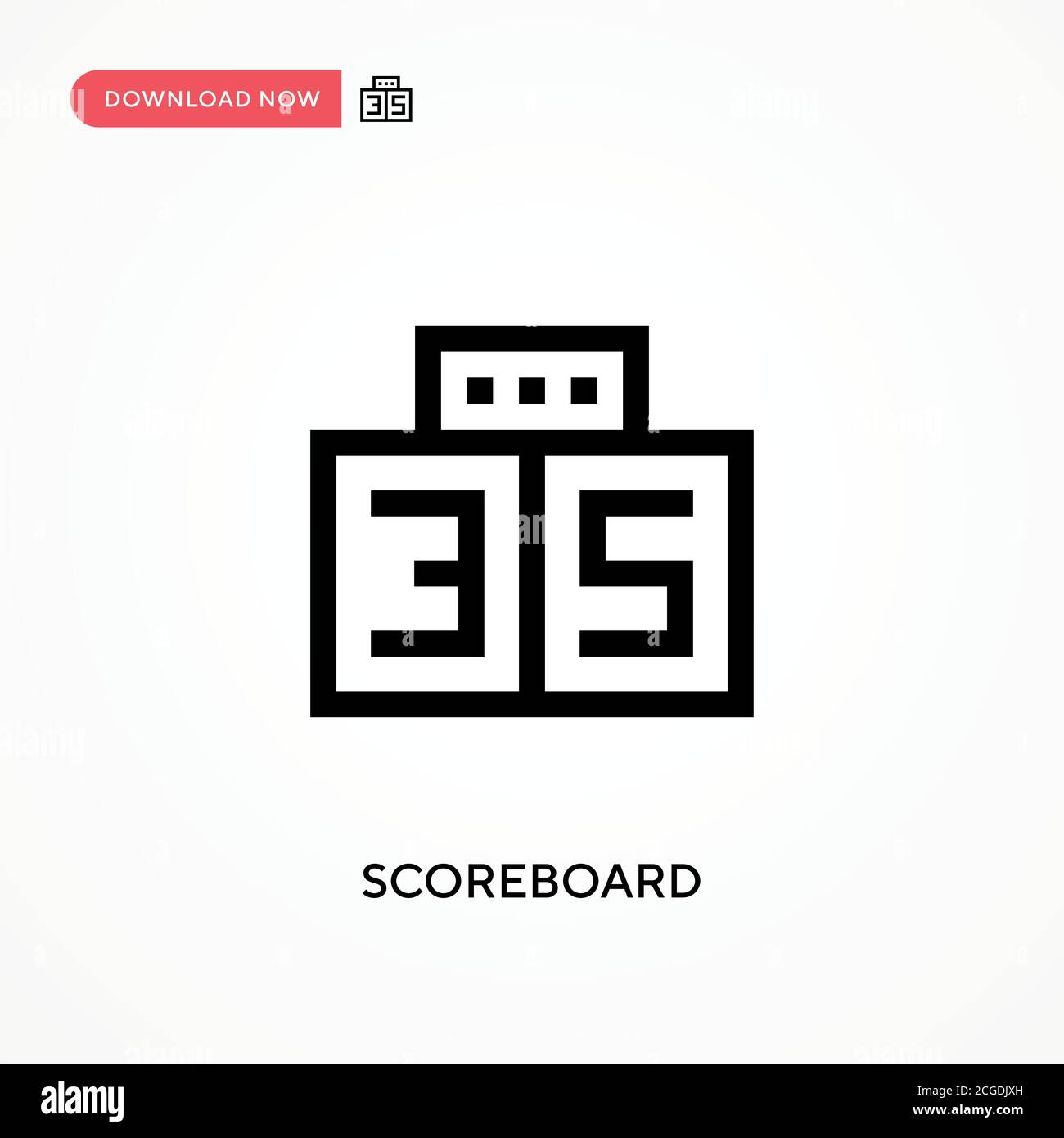 Scoreboard Simple vector icon. Modern, simple flat vector illustration for web site or mobile ...