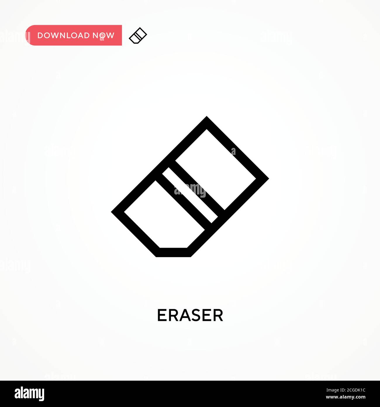 Eraser Simple vector icon. Modern, simple flat vector illustration for ...