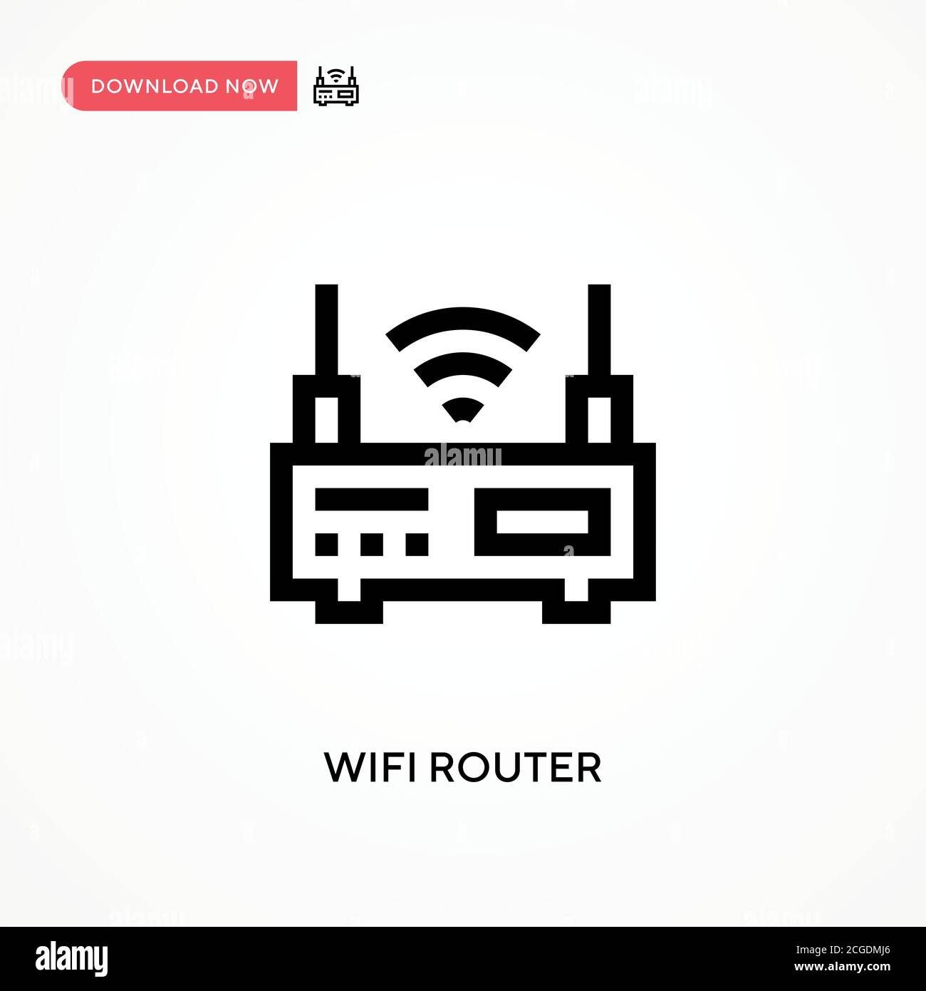 Wifi router Simple vector icon. Modern, simple flat vector illustration ...