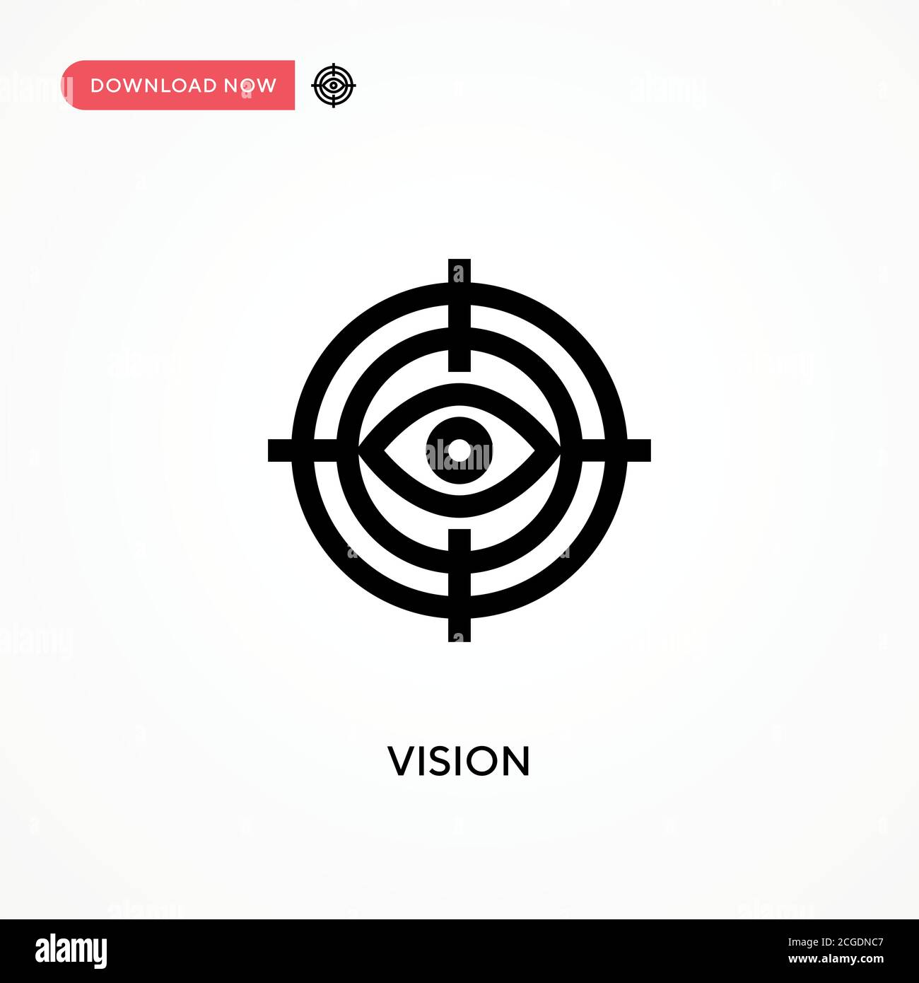 Vision Simple vector icon. Modern, simple flat vector illustration for ...
