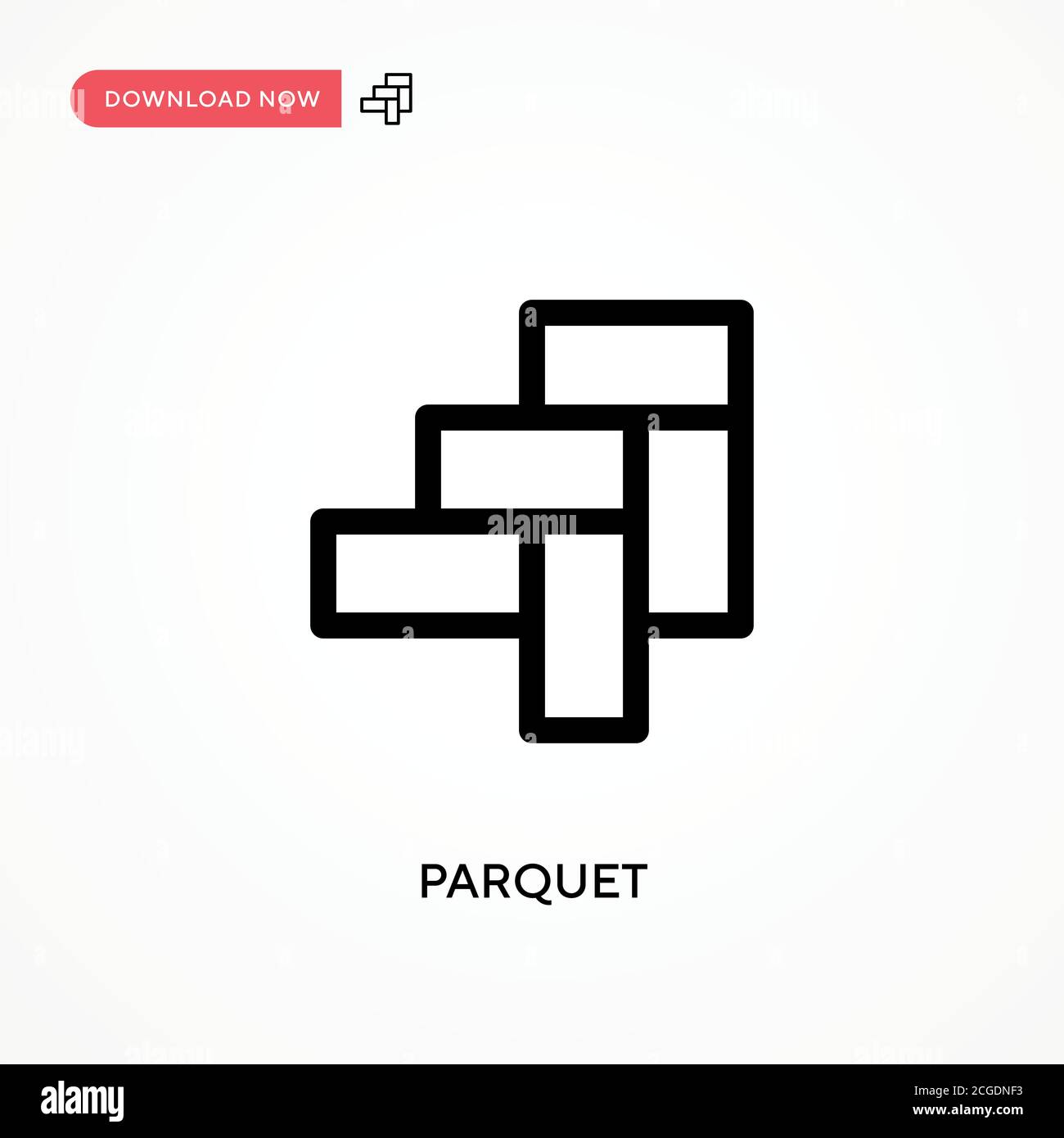 Parquet Simple Vector Icon Modern Simple Flat Vector Illustration For
