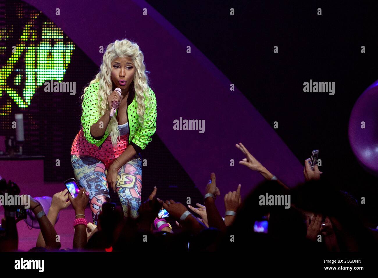 Nicki minaj performing live in hi-res stock photography and images - Alamy