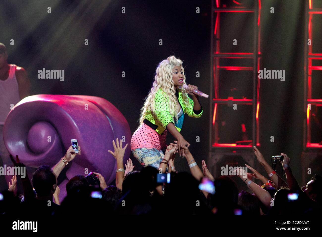 DETROIT, MICHIGAN- JULY 17: Nicki Minaj performing live at The Fox ...