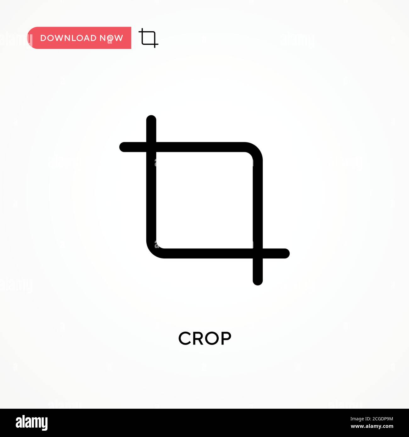 Crop Simple vector icon. Modern, simple flat vector illustration for ...