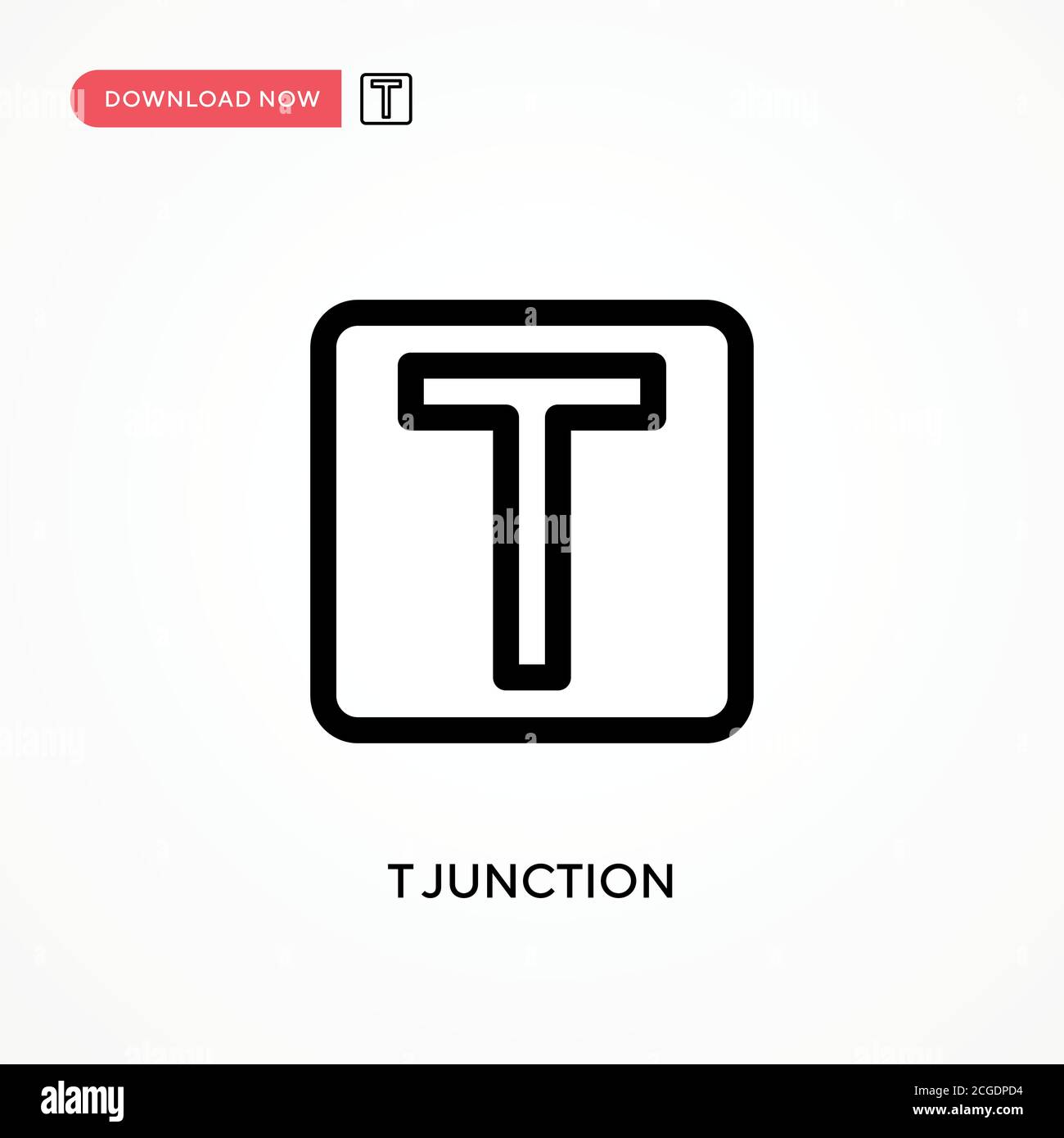 T junction sign Cut Out Stock Images & Pictures - Alamy