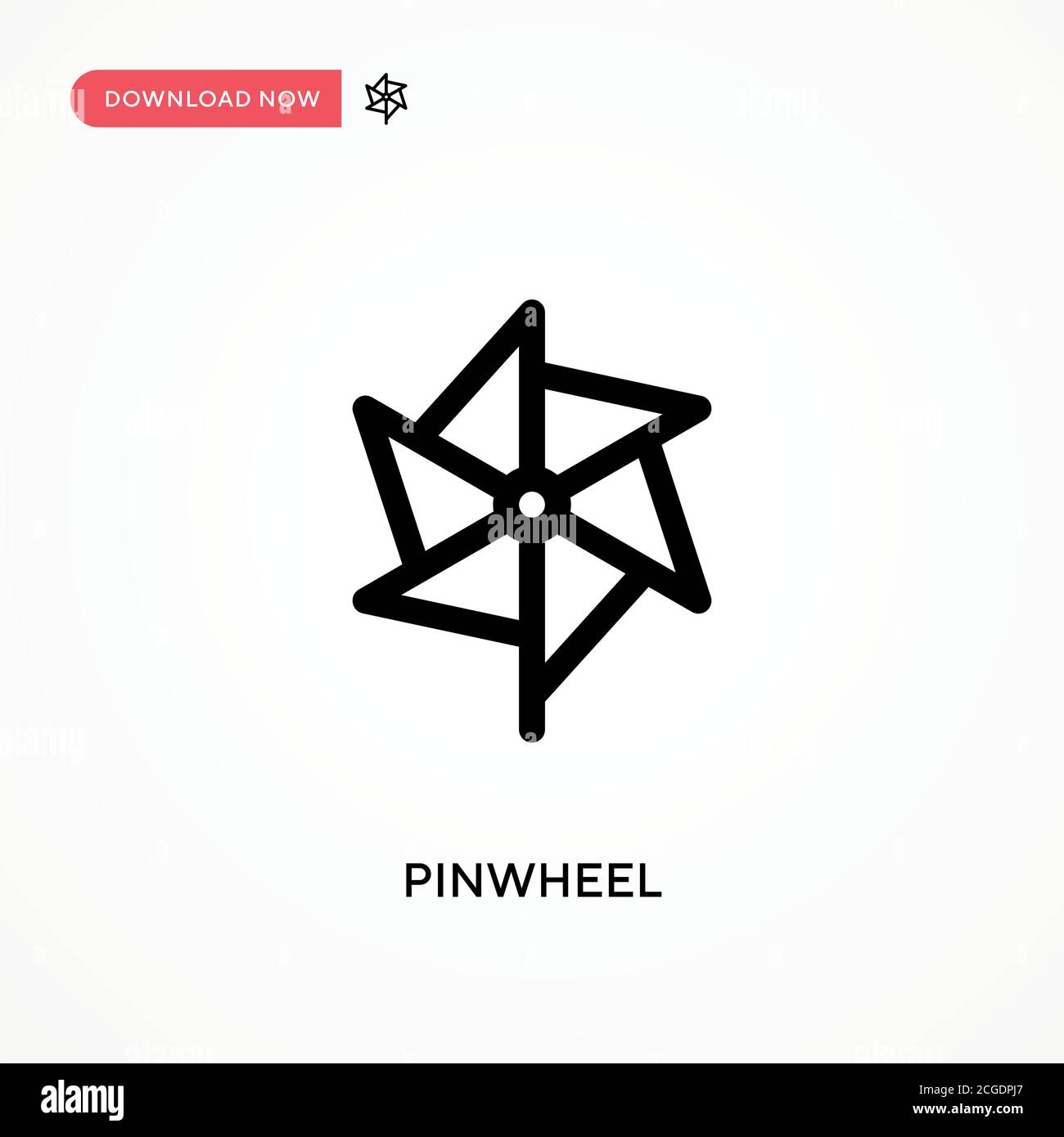 Pinwheel Simple vector icon. Modern, simple flat vector illustration ...