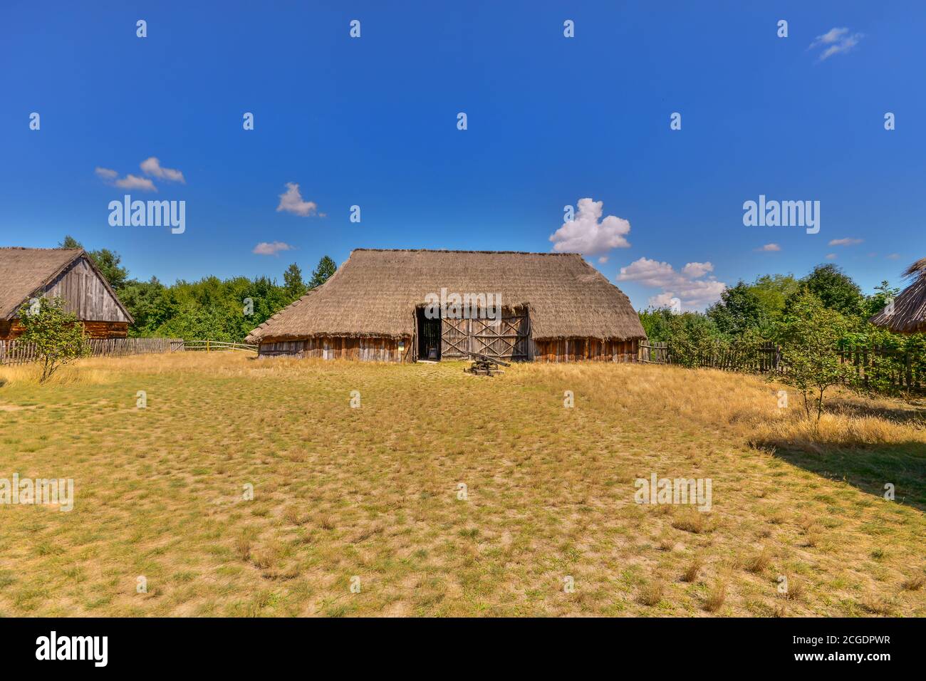 Old, historic rural buildings, Poland Stock Photo - Alamy