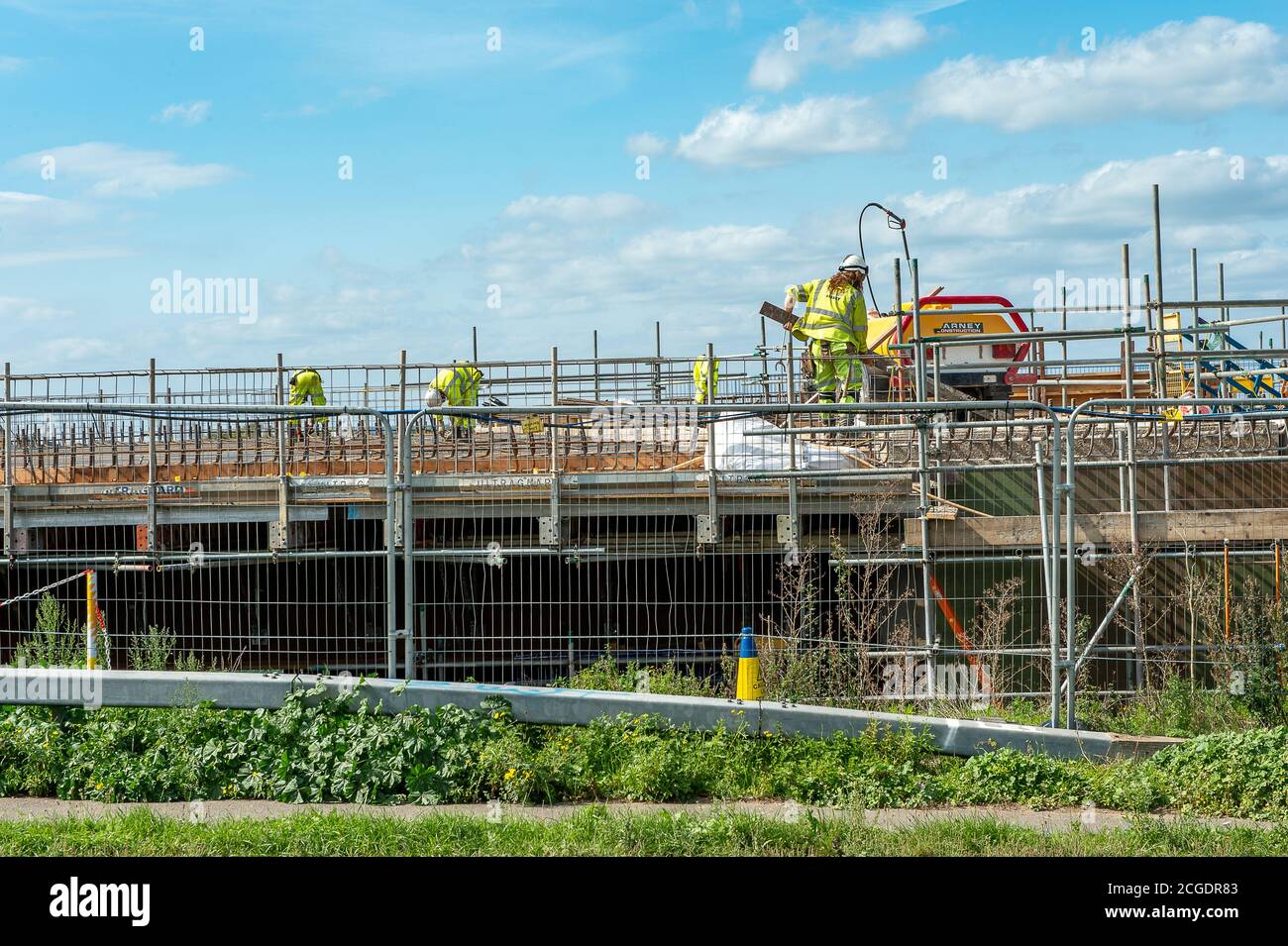 Taplow, Berkshire, UK. 10th September, 2020. Work is continuing on ...
