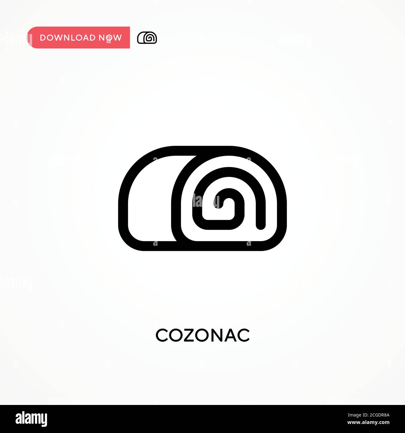 Cozonac Simple vector icon. Modern, simple flat vector illustration for ...